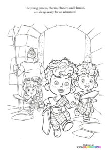 Harris Hubert and Hamish - Coloring Pages for kids