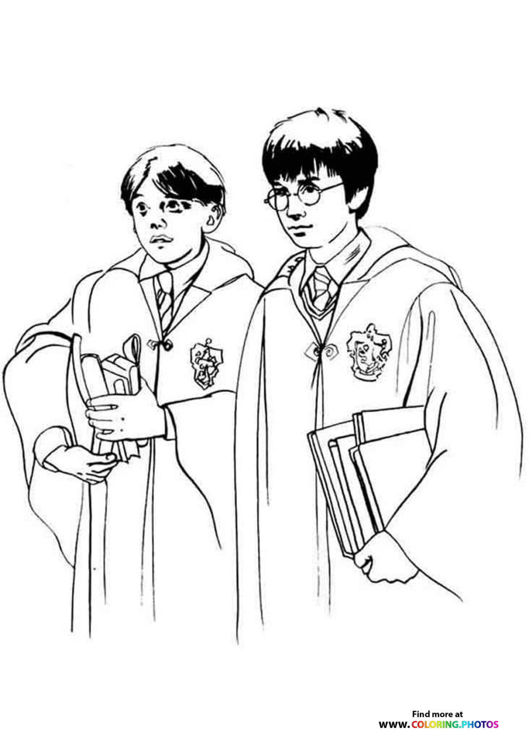Ron and Barney - Coloring Pages for kids