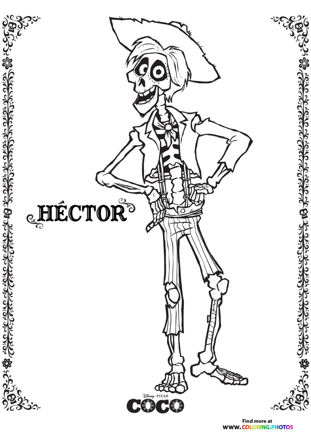 Coco - Coloring Pages for kids | 100% free and easy print or download