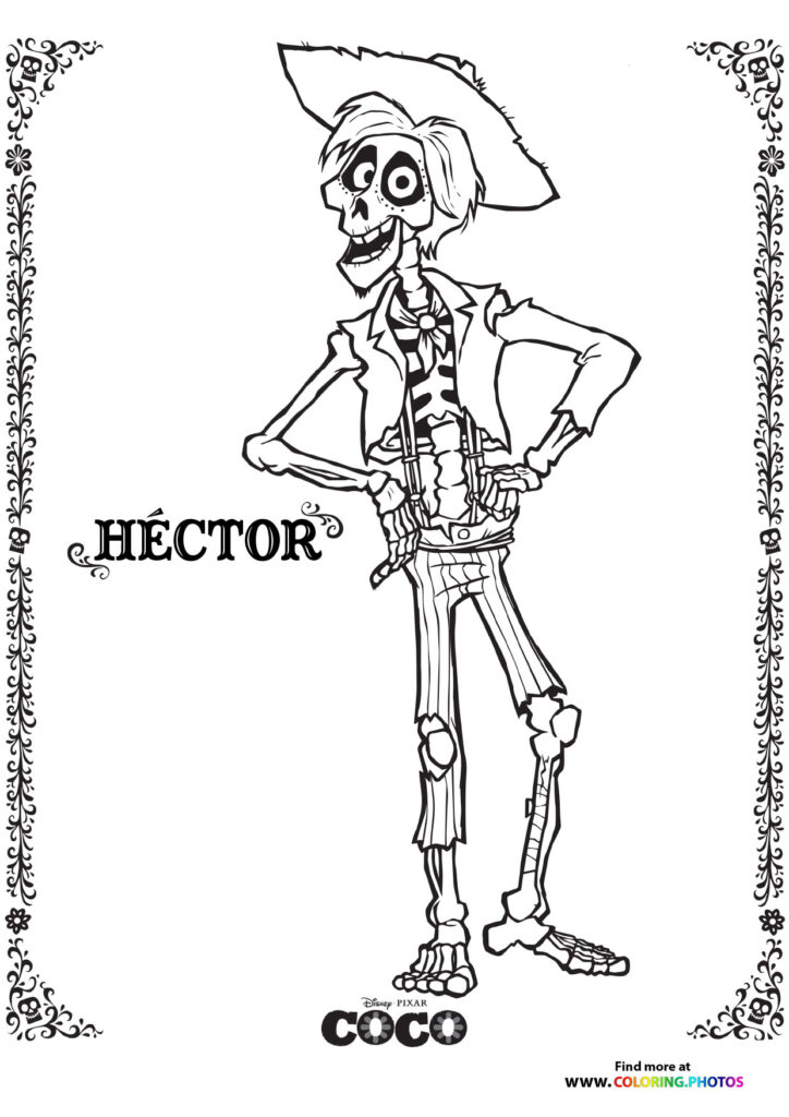 Coco - Coloring Pages for kids | 100% free and easy print or download