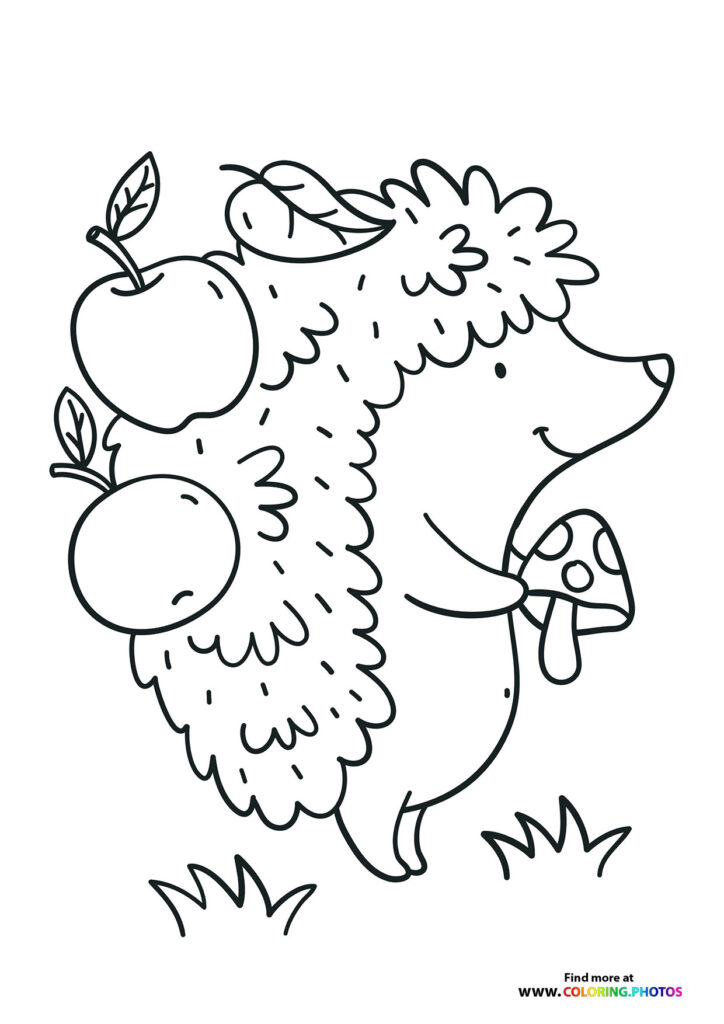 Autumn and fall - Coloring Pages for kids | Free and easy print or download
