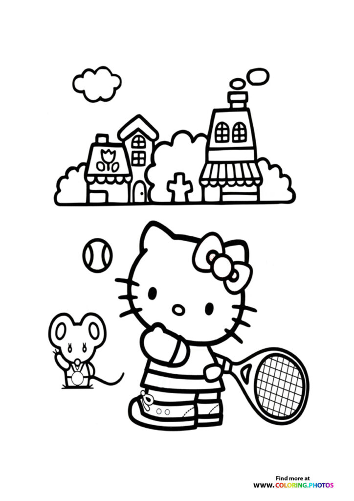 Tennis - Coloring Pages for kids | 100% free print or download