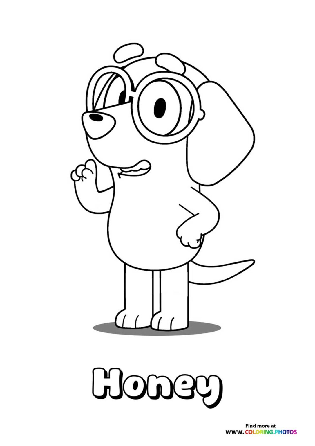 Mackenzie from Bluey - Coloring Pages for kids
