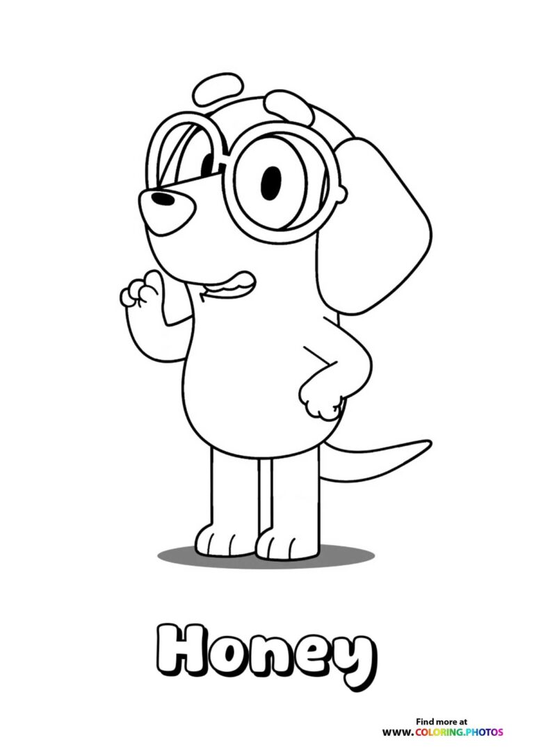 Mackenzie from Bluey - Coloring Pages for kids
