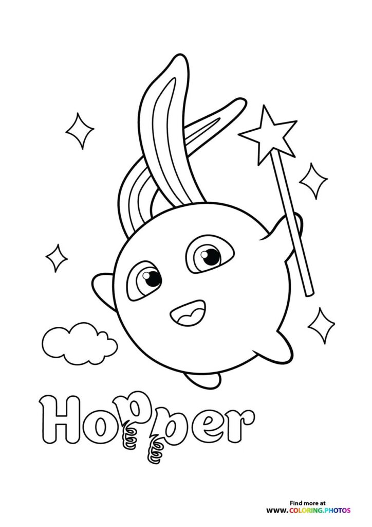 Sunny Bunnies - Coloring Pages for kids