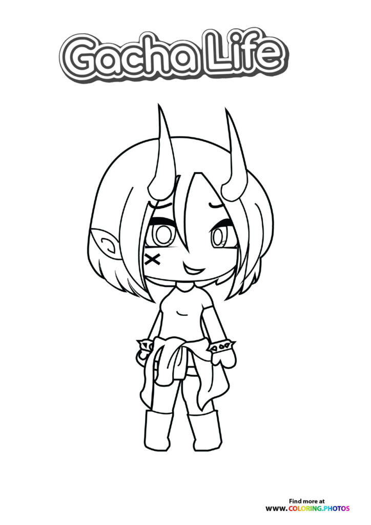Gacha Life - Coloring Pages for kids | 100% free print or download