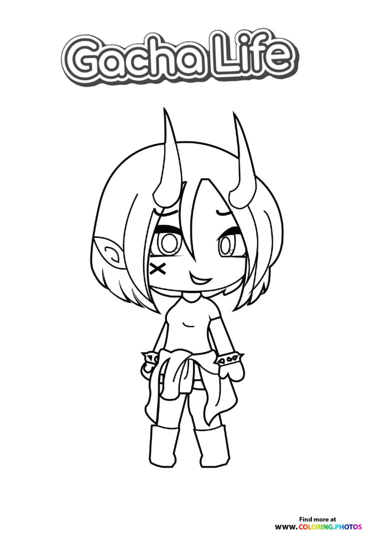 Gacha Life - Coloring Pages for kids | 100% free print or download