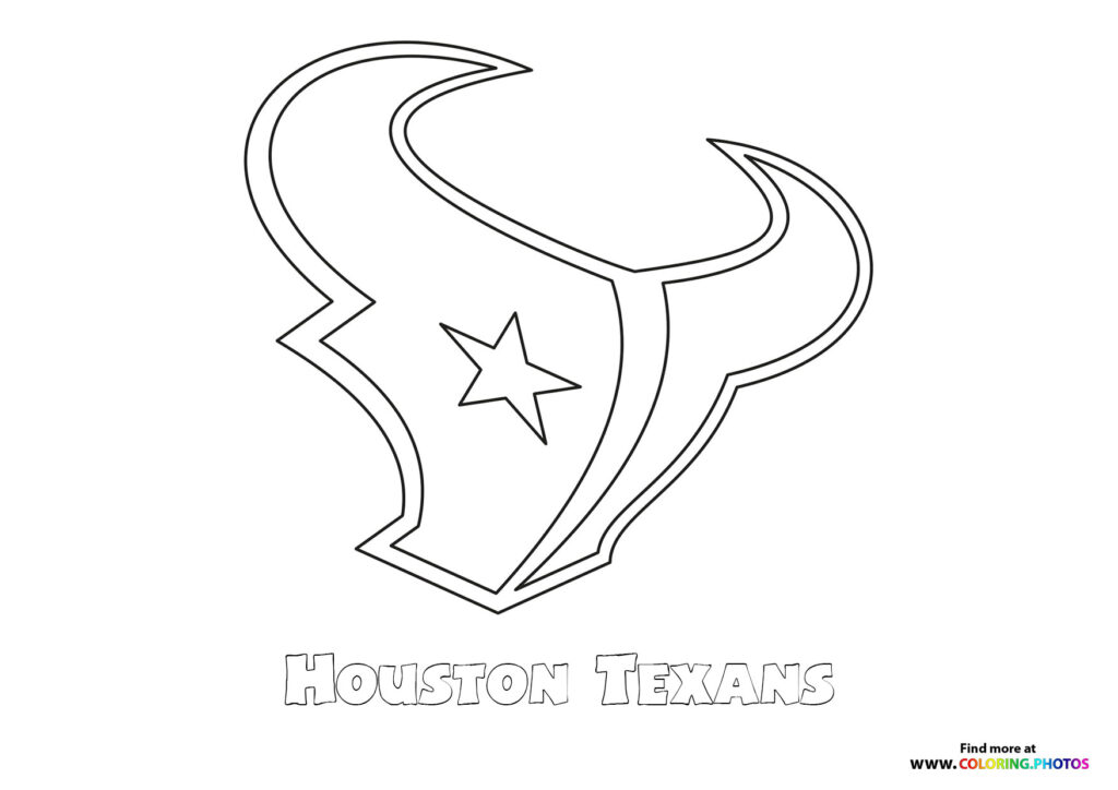 Houston Texans NFL logo - Coloring Pages for kids