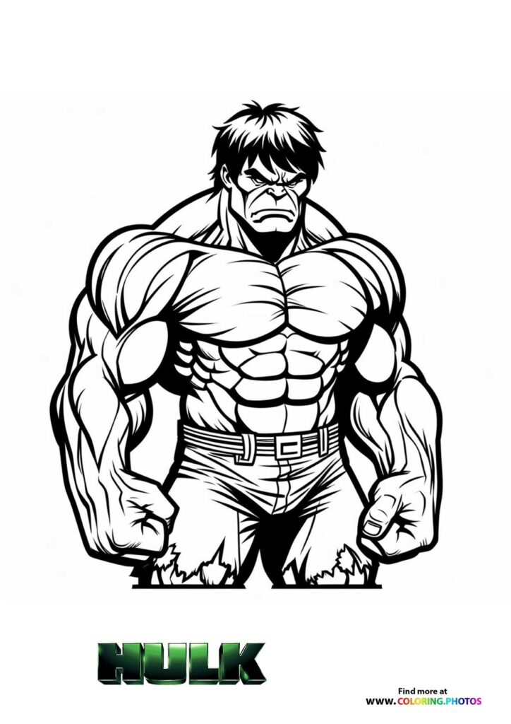 Hulk - Coloring Pages for kids - Free coloring pages for print or download!