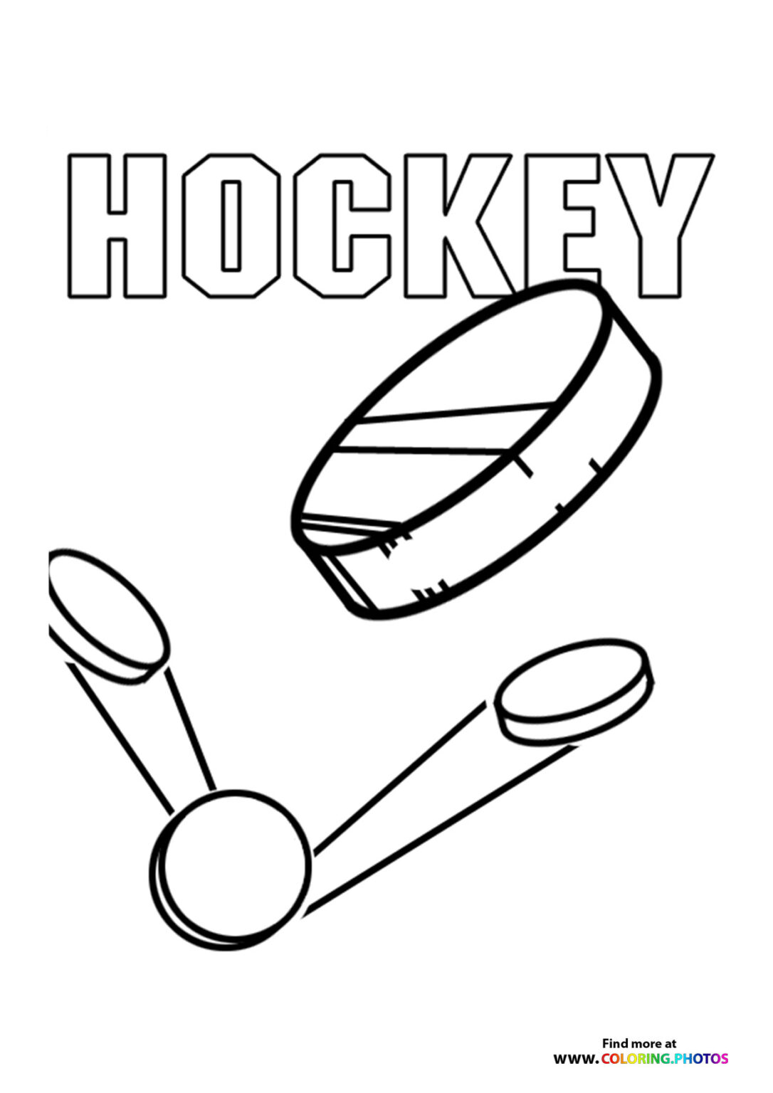Ice Hockey - Coloring Pages for kids | 100% free print or download