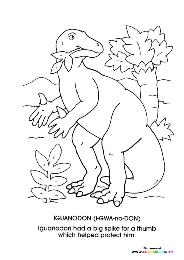 Dinosaurs names - Coloring Pages for kids | Free and easy printables