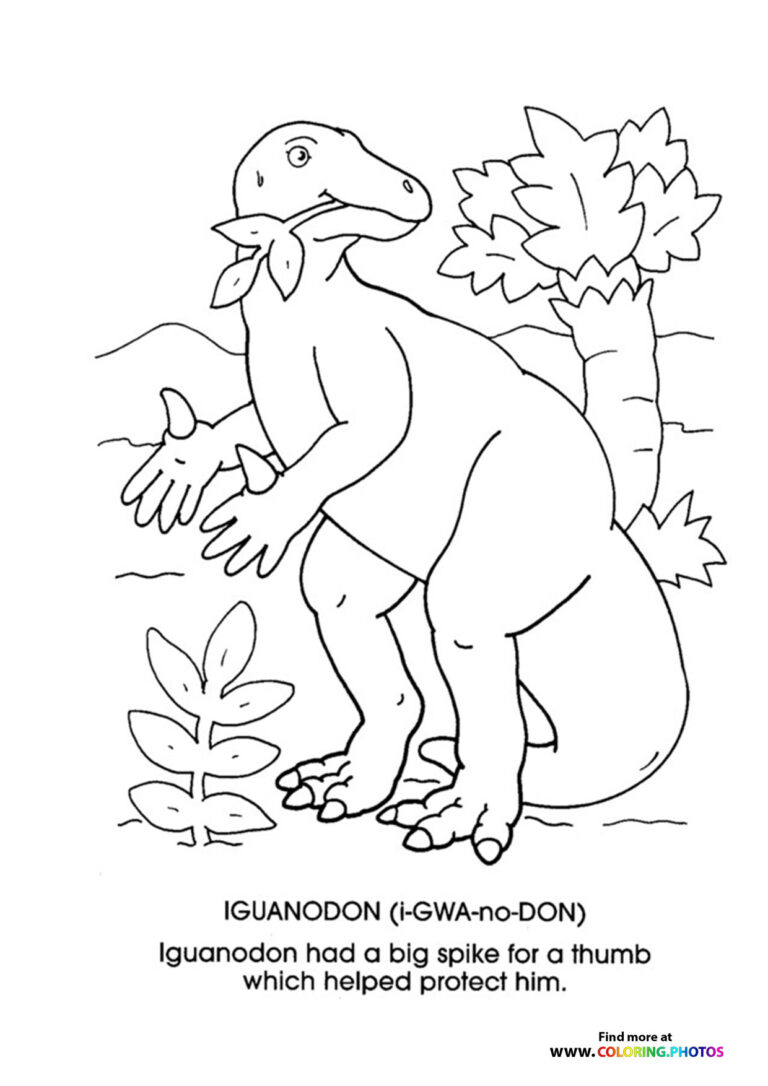 Iguanodon - Coloring Pages for kids