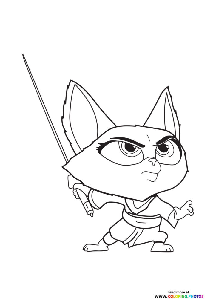 Paws of Fury: The Legend of Hank - Coloring Pages for kids | 100% free