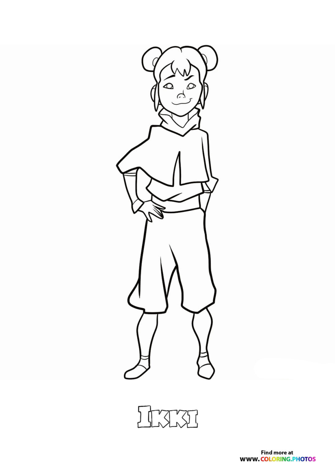 Ikki Legend Of Korra - Coloring Pages for kids