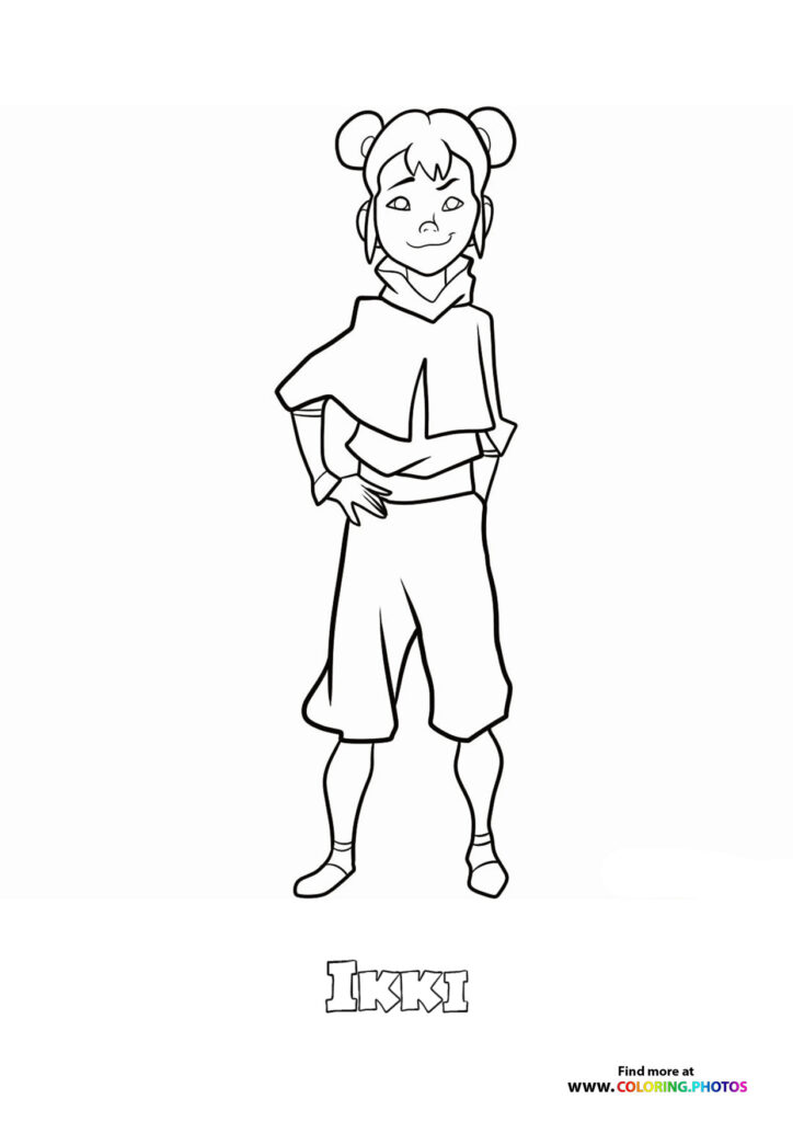 Ikki Legend Of Korra - Coloring Pages for kids