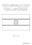 Iran World Cup flag - Coloring Pages for kids