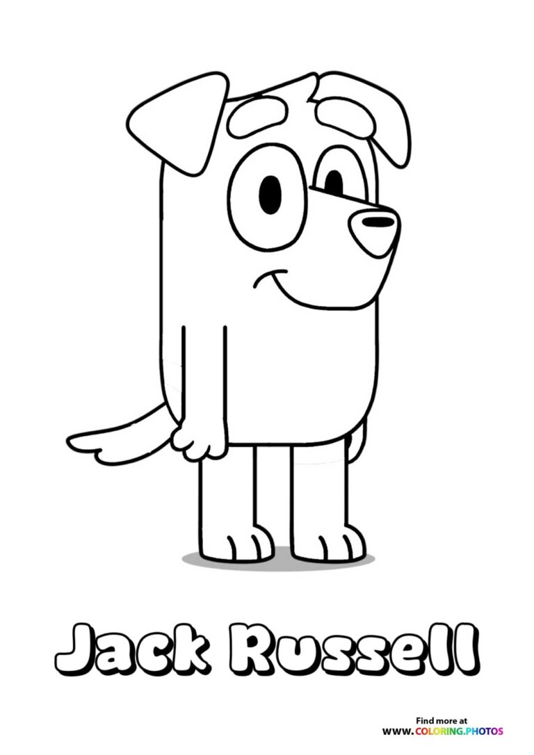 Jack Russell from Bluey - Coloring Pages for kids