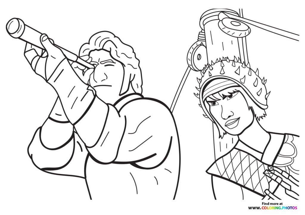 Jacob with a friend - Coloring Pages for kids