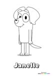 Janelle from Bluey - Coloring Pages for kids