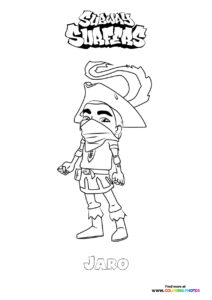 Jake from Subway Surfers - Coloring Pages for kids
