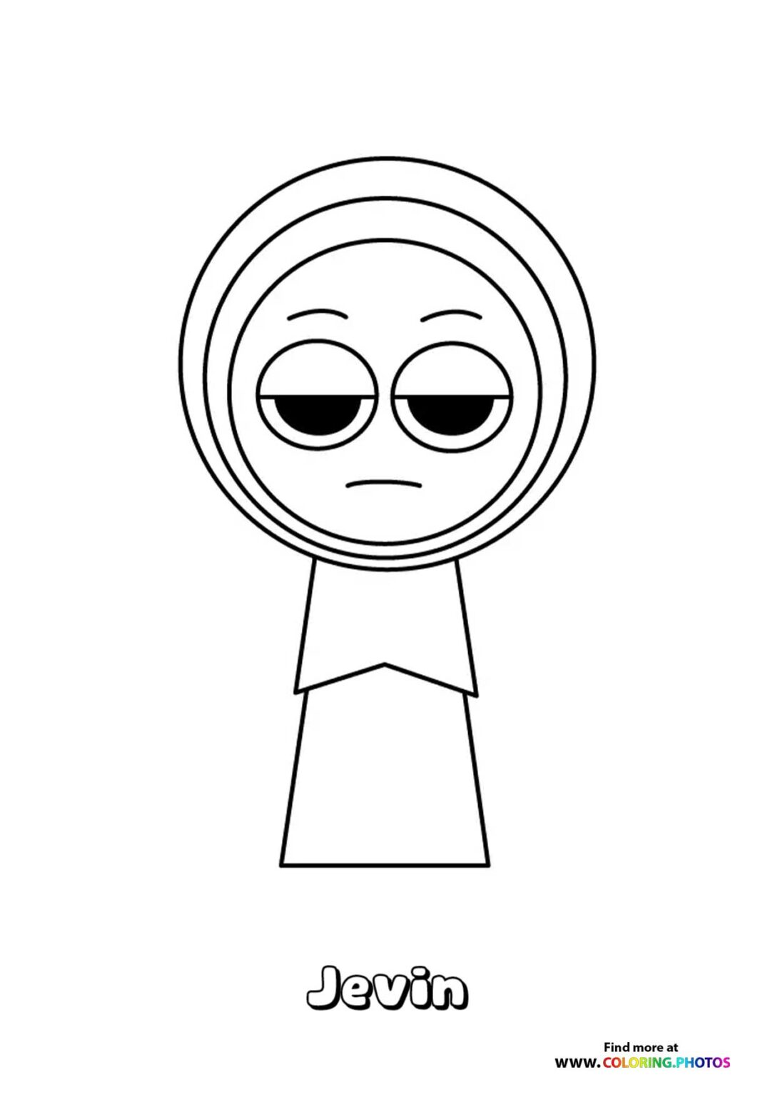 Mr Sun Sprunki - Coloring Pages for kids