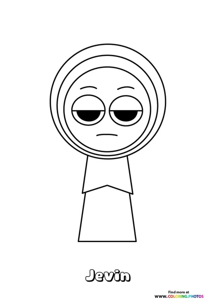 Mr Sun Sprunki - Coloring Pages for kids