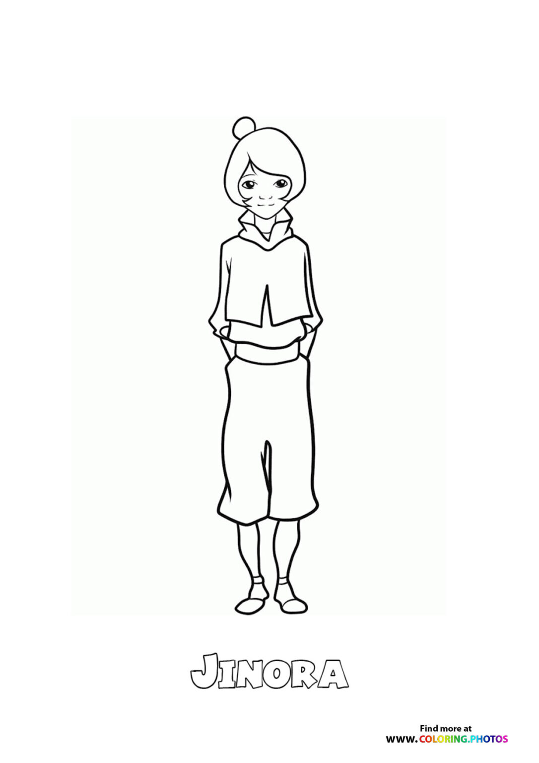 Jinora Legend Of Korra - Coloring Pages for kids