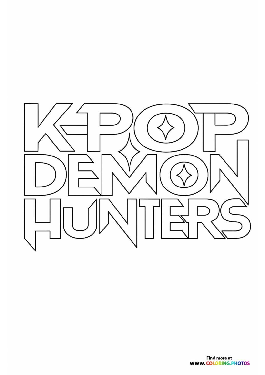 K-Pop Demon Hunters - Coloring Pages for kids