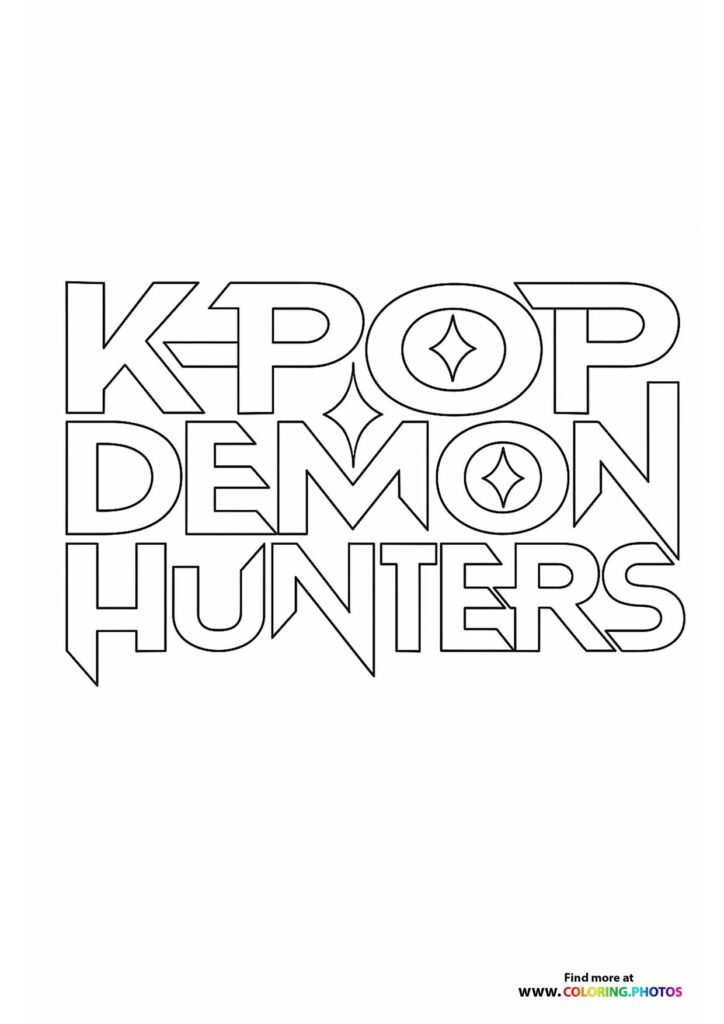 K Pop Demon Hunters characters - Coloring Pages for kids
