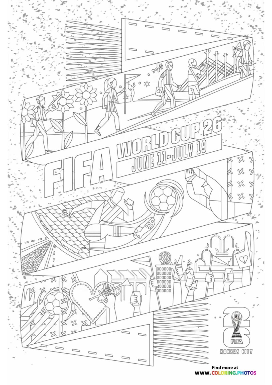 FIFA 2026 World Cup Americas Coloring Pages For Kids FIFA 2026 World Cup Americas Coloring Pages For Kids