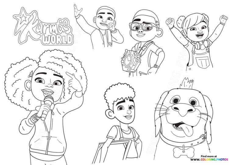 Karmas World - Coloring Pages for kids | Free and easy print or download