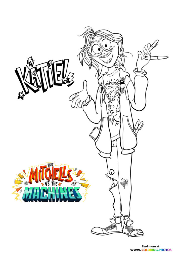 The Mitchells vs the Machines - Coloring Pages for kids