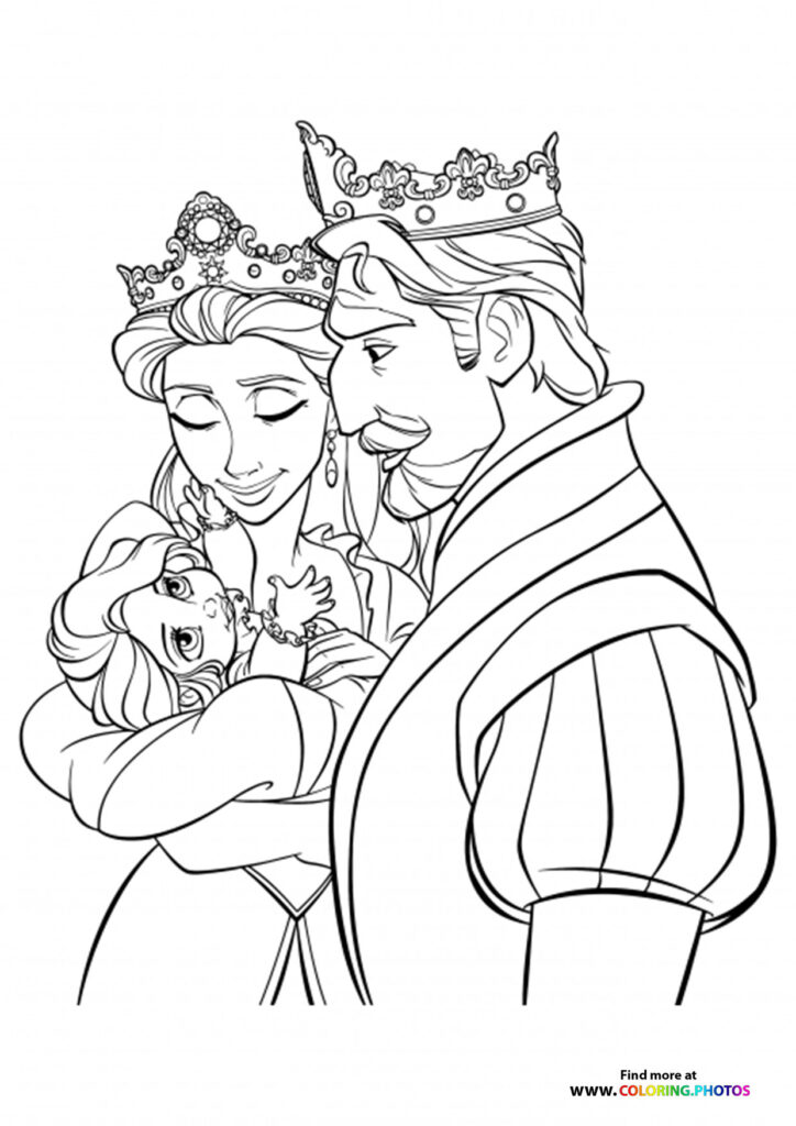 Tangled - Coloring Pages for kids | Free and Easy print or download