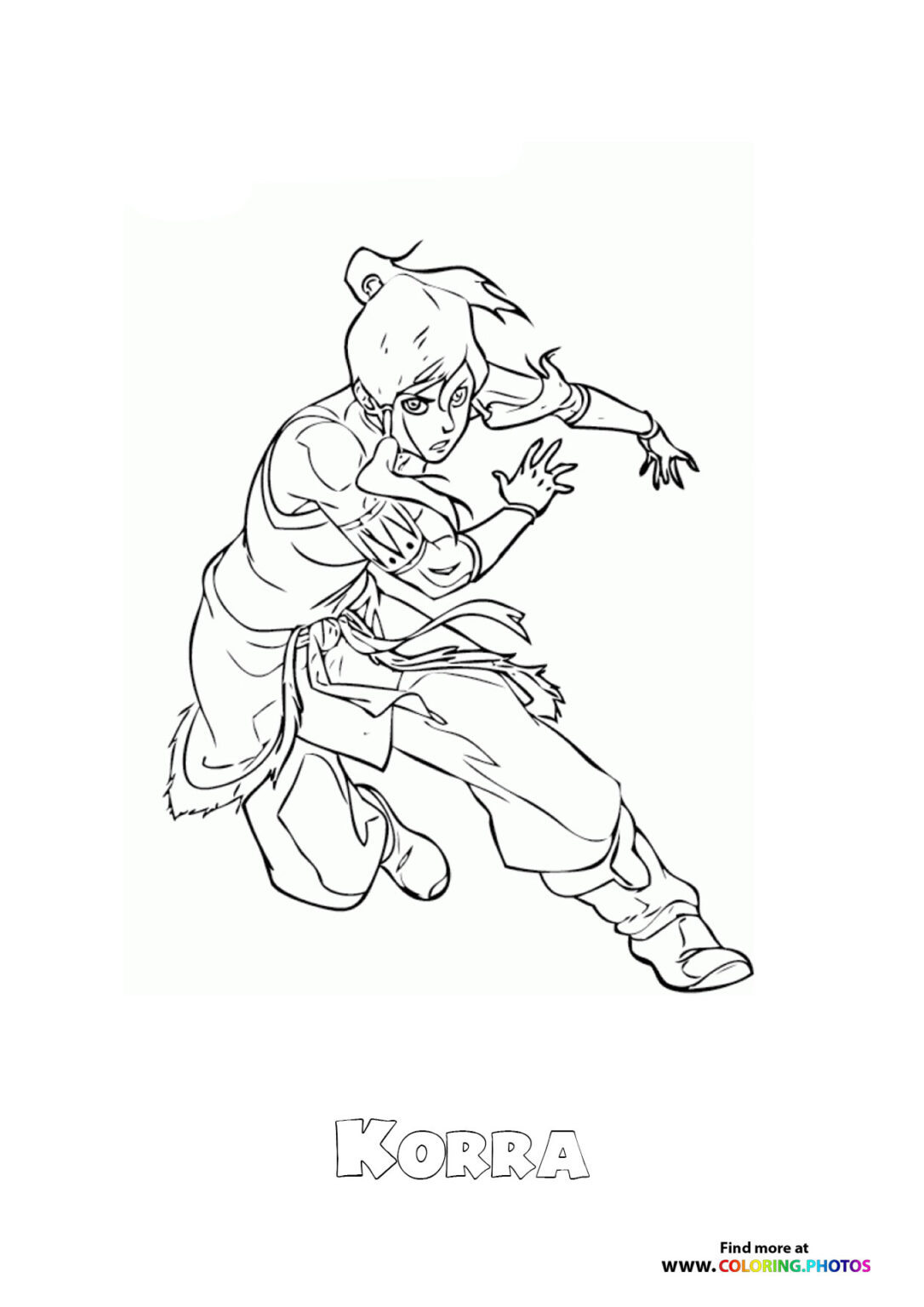 Korra Legend Of Korra - Coloring Pages for kids