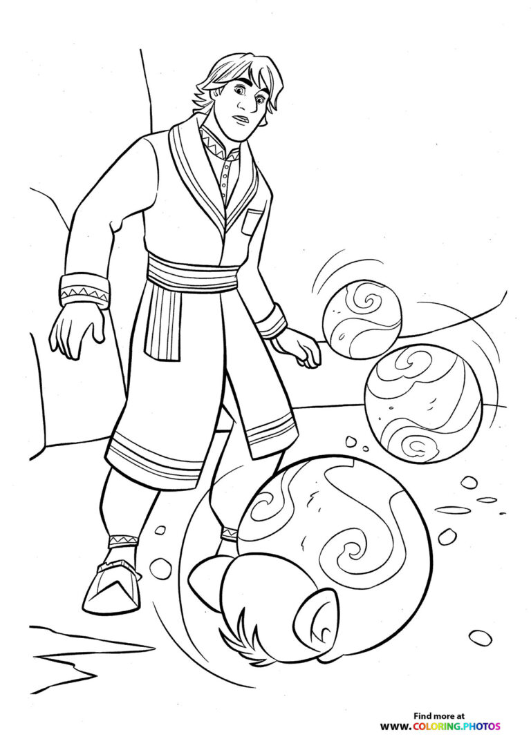 Kristoff from Frozen - Coloring Pages for kids | Free and easy print