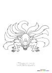 Kurama from Naruto - Coloring Pages for kids