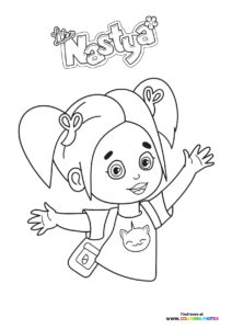 Like Nastya - Coloring Pages for kids | 100% free print or download