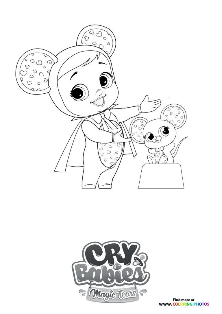 Lala cooking - Cry Babies - Coloring Pages for kids