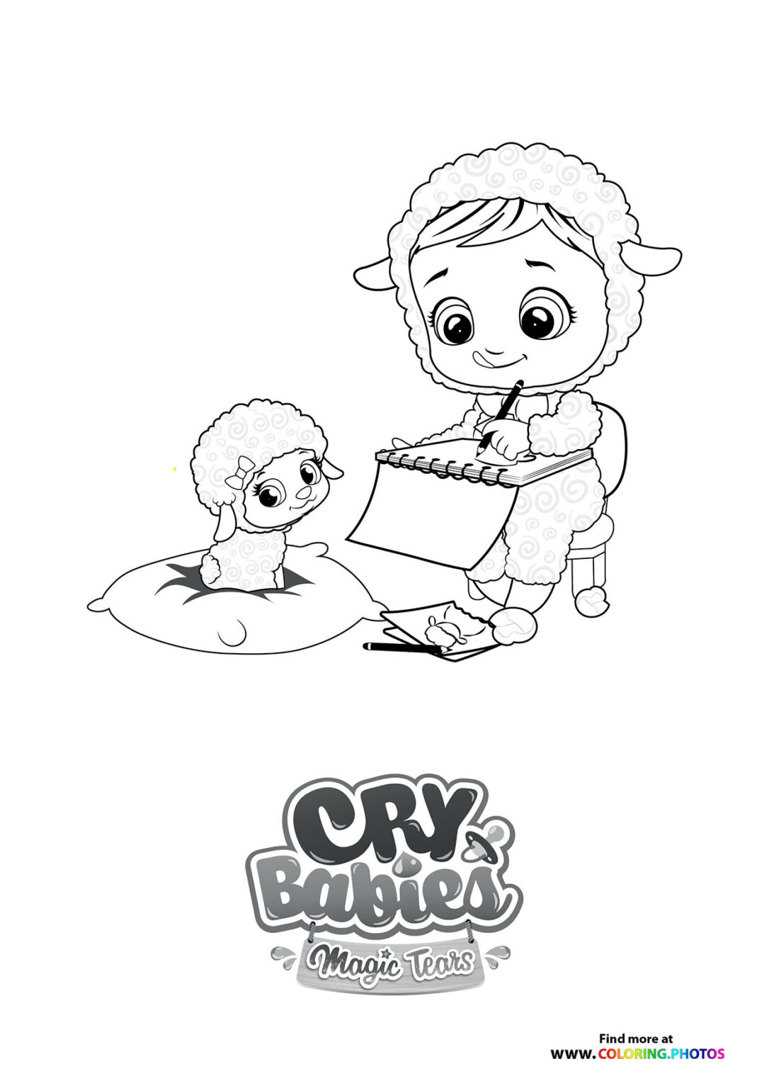 Lammy learning - Cry Babies - Coloring Pages for kids