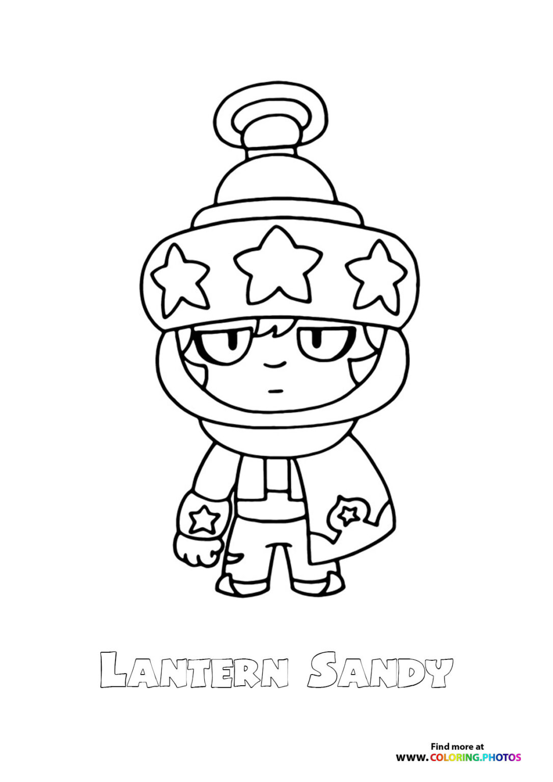 Lantern Sandy Brawls Stars - Coloring Pages for kids