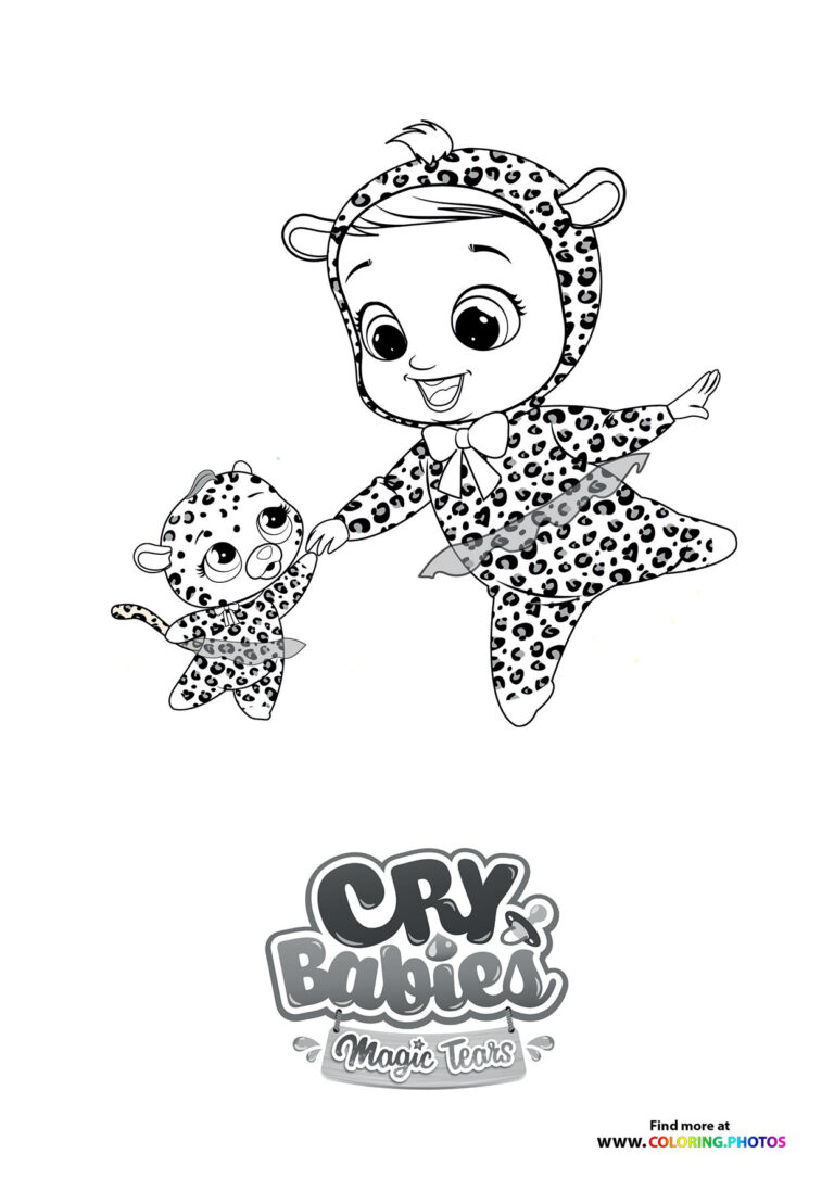 Lea dancing - Cry Babies - Coloring Pages for kids