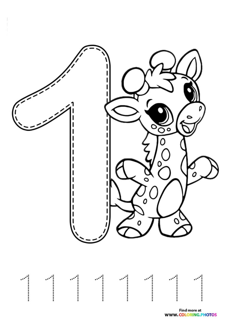 Number 1 Numberblocks - Coloring Pages for kids