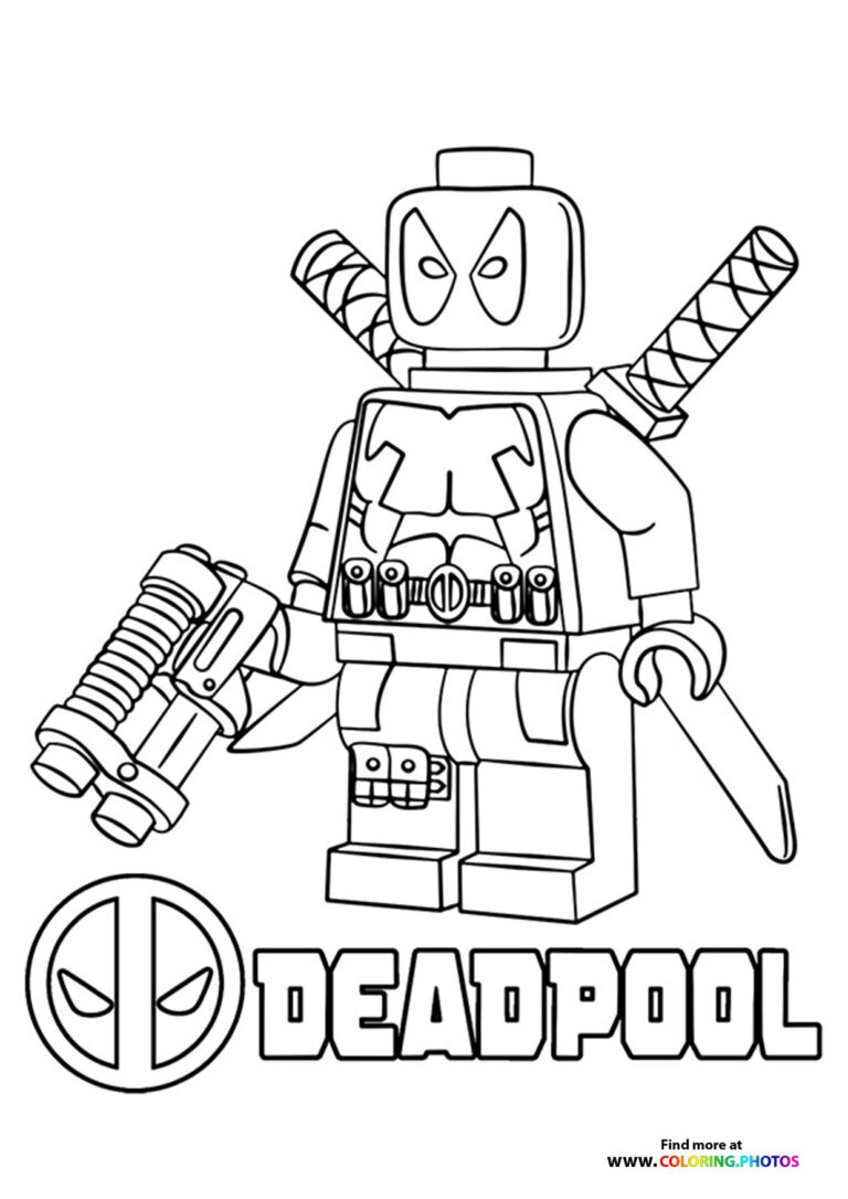 Lego Deadpool - Coloring Pages for kids