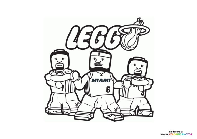 Lego NBA - Coloring Pages for kids