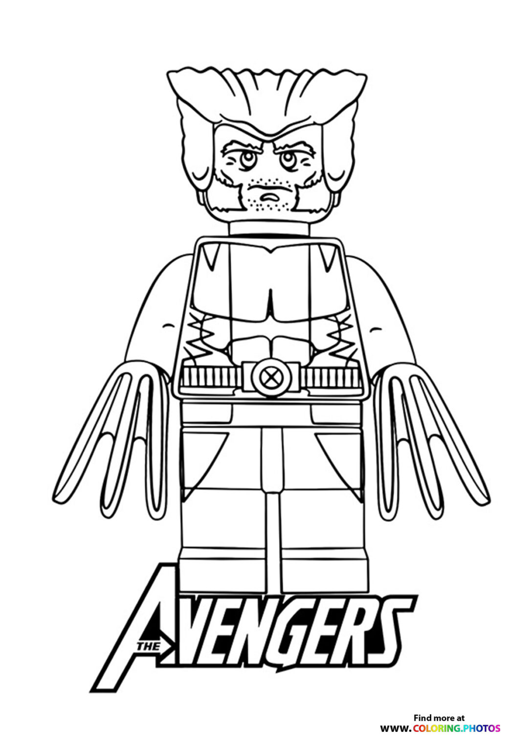 Lego Deadpool - Coloring Pages for kids