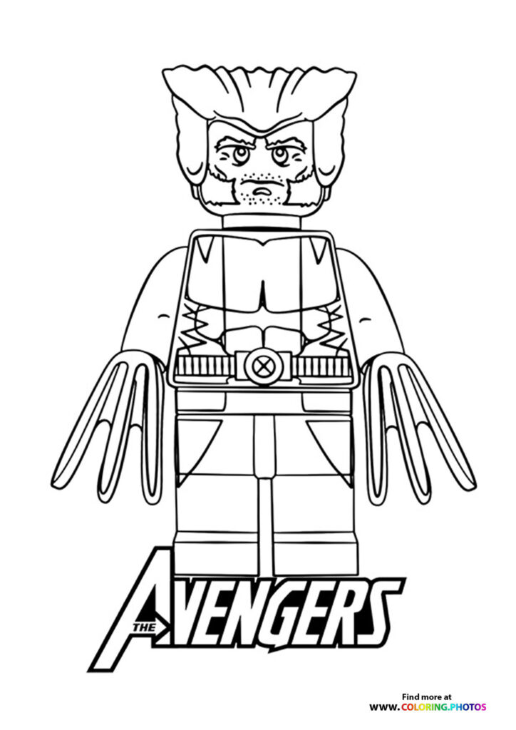 Lego Wolverine - Coloring Pages for kids