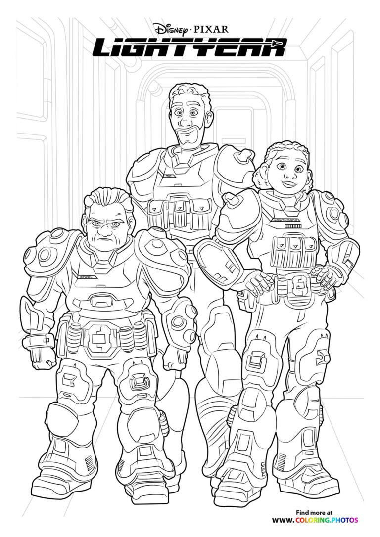 Lightyear | Disney - Coloring Pages for kids | Free and easy printables