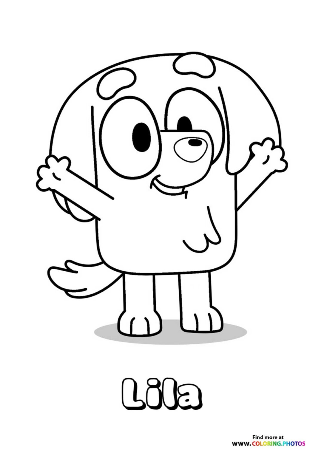 Mackenzie from Bluey - Coloring Pages for kids