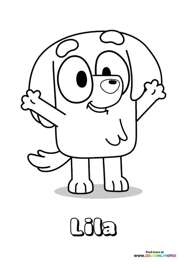 Lila from Bluey - Coloring Pages for kids