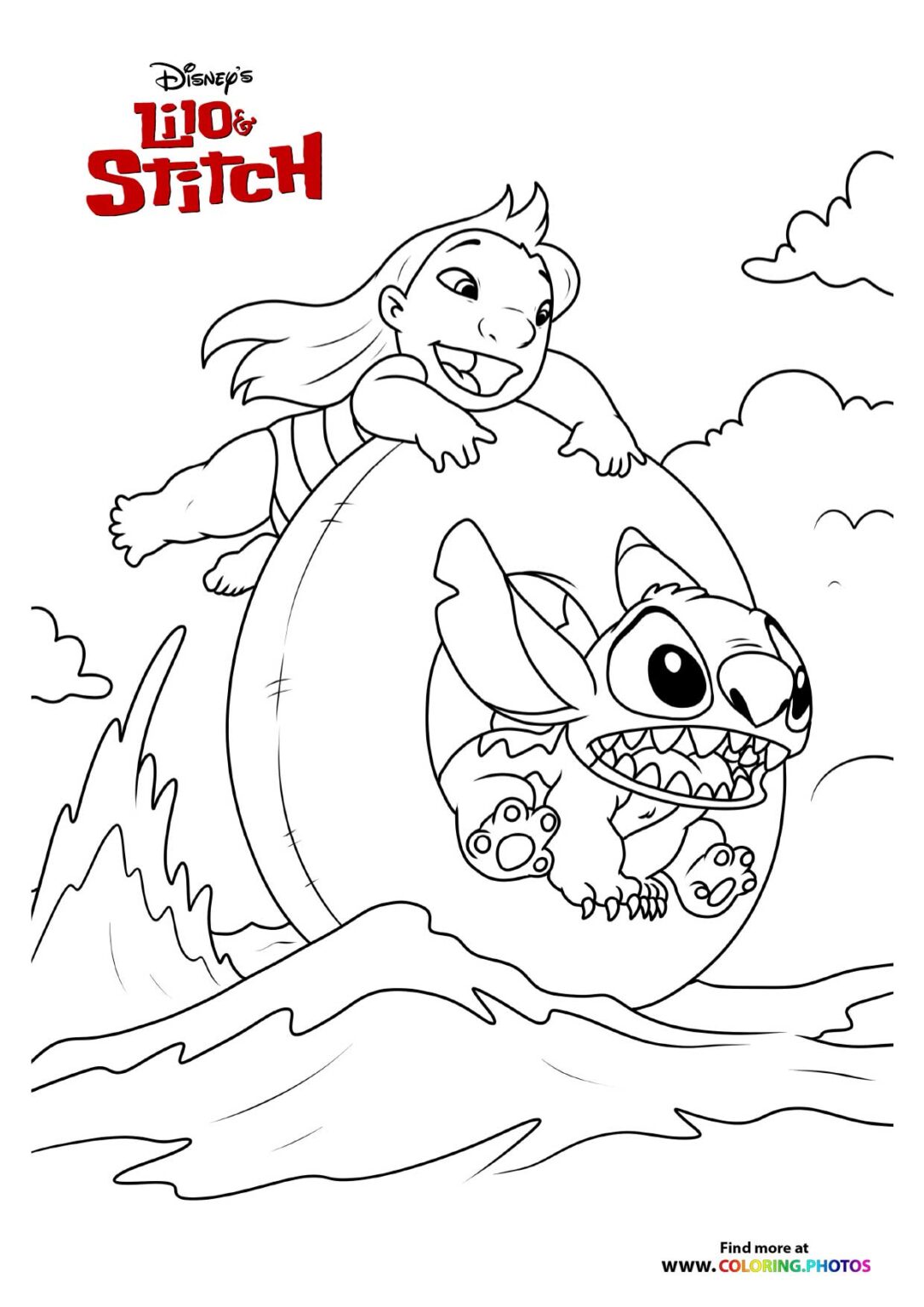 Lilo and Stitch - Free Coloring Pages for kids - Coloring.Photos